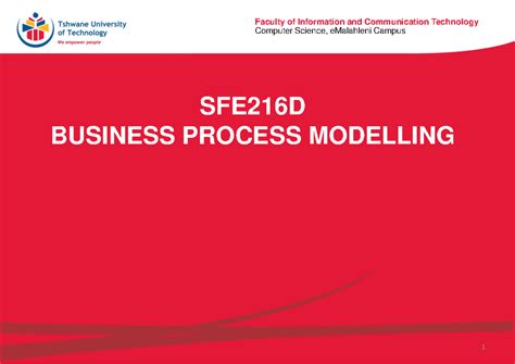 Lu4p1 Business Process Modelling Faculty Of Information And Communication Technology Computer