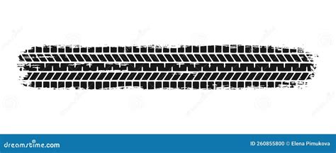 Auto Tire Tread Grunge Element Car And Motorcycle Tire Pattern Wheel Tyre Tread Track Black