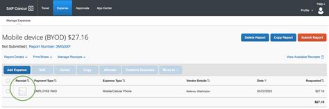 Drag And Drop Receipts Into Three Areas Sap Concur Community