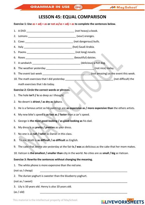 3632865 Gu Gram L45 Equal Comparison Mayschool Hanoi