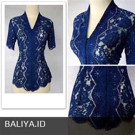 Seragam Kebaya Biru Dongker Kebaya Modern Baliya Id