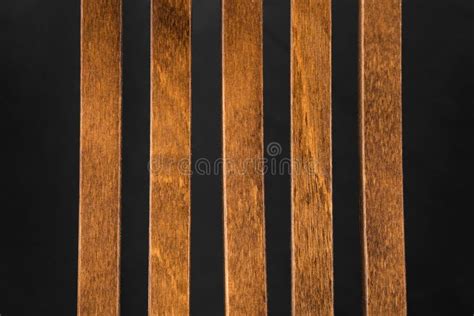 Five Vertical Wooden Bars Against The Black Fabric Background Stock Photo Image Of Five