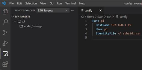 Raspberry Pi And Vs Code Remote Explorer Via Ssh Evan Frawley