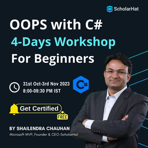OOPS With C NET Workshop For Beginners Freshers Master Class