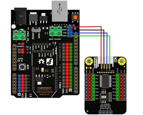 Gravity Mcp23017 I2c 16 Digital Io Expansion Module The Pi Hut