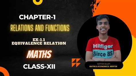 Chapter 1 Relations And Functions Class Xii Maths Ex 11 Youtube