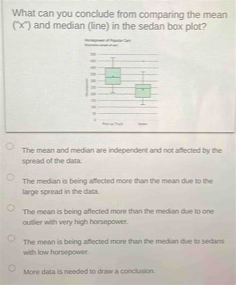 What Can You Conclude From Comparing The Mean X And Median
