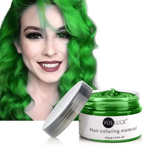 موهای سبز رنگ مو مو موقت موهای پوماد 423 اونس ، رنگ مو طبیعی مواد