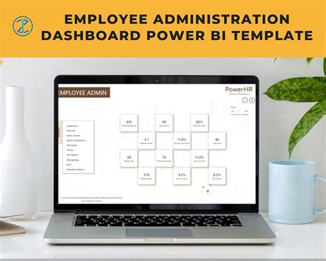 Employee Administration Dashboard Power Bi Template Business