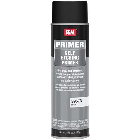 Sem Black Self Etching Primer 155 Oz Aerosol 39673