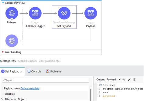 invoke mulesoft rpa from the composer