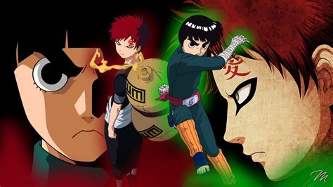 Rock Lee Vs Gaara Wallpapers Wallpaper Cave