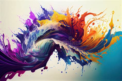 Vibrant And Abstract Wallpaper With A Hyper Colorful Design Generated