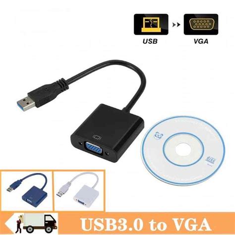 USB 3 0 To VGA Adapter External Video Card Multi Display Converter For Win 7 8 10 Save Lk