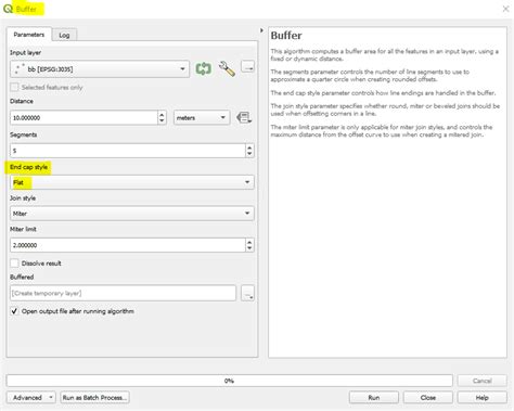 Buffer Creating Multiringbuffer With Flat Ends Using QGIS Geographic Information Systems