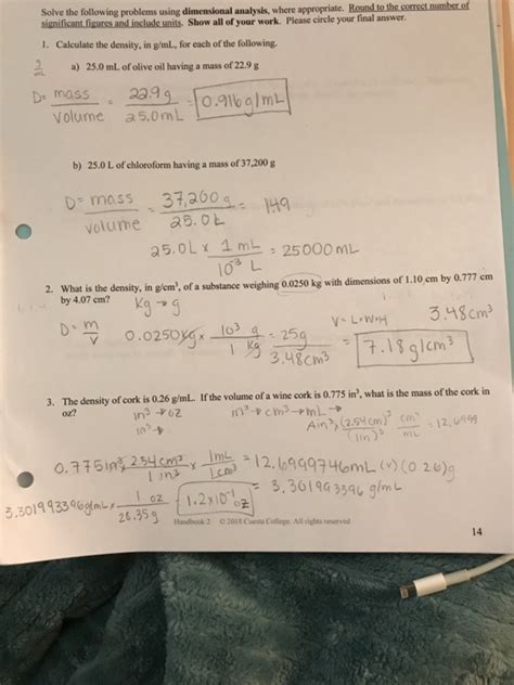 solved solve the following problems using dimensional