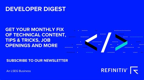 Lseg Data And Analytics On Linkedin Developer Digest Newsletter