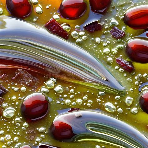 A Slimy And Sticky Texture With Melted Candy And Wet Glue3 Generative Ai Stock Illustration