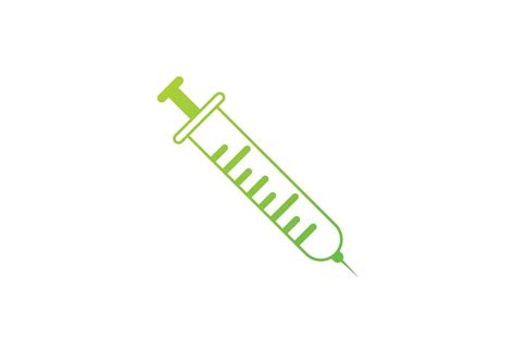 Medical Syringe Injection Logo Design Concept Illustration 48689813