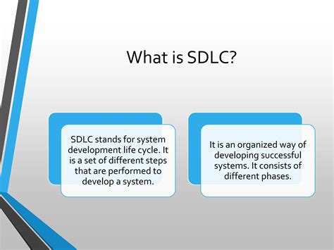 SDLC And Its Phases System Development Life Cycle PPT