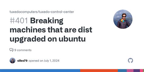 Breaking Machines That Are Dist Upgraded On Ubuntu · Issue 401