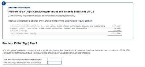 Solved Required Information Problem 13 5a Algo Computing