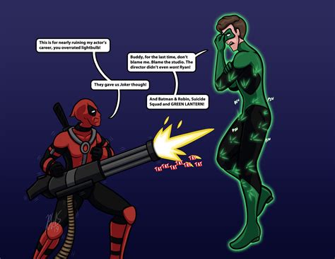Deadpool Vs Green Lantern By Araghenxd On Deviantart
