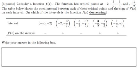 solved 3 and 2 3 5 points consider a function f x the