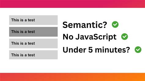 Css Saturday Good Looking Quizzes In Under 5 Without Js Youtube