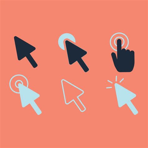 flat cursor collection 51137939 vector art at vecteezy