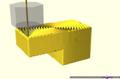 3d Printing 90° Overhangs Without Support Structure With Non Planar Slicing On 3 Axis Printer