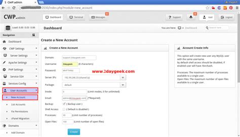 Install Centos Web Panel 09811 Web Hosting Control Panel On Centos