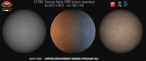 Canvas PBR Texture Seamless