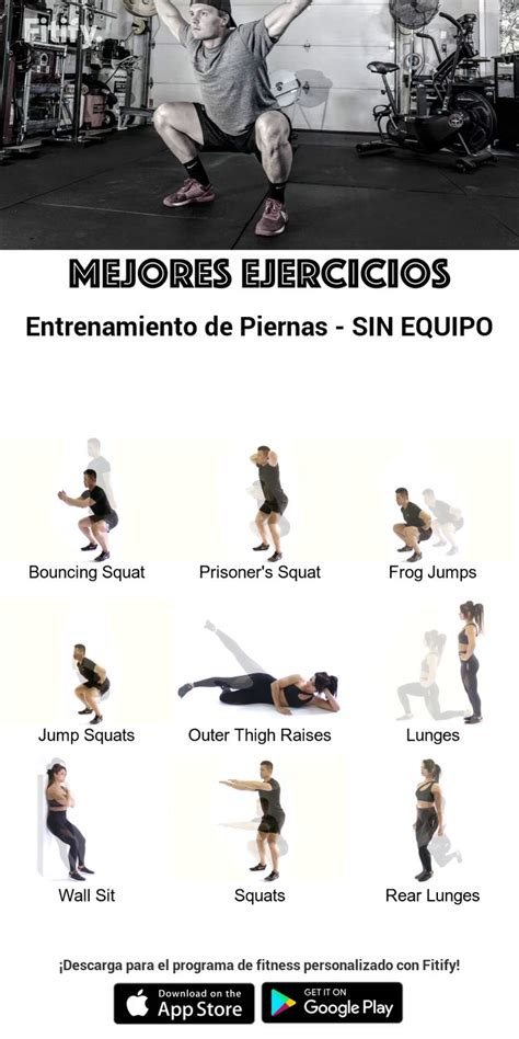Mejores Ejercicios Entrenamiento De Piernas SIN EQUIPO Mejora Tu Postura Y Logra Fuerza En El