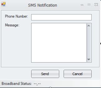 SMS Notification And Sender In VB Net