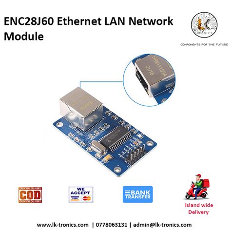 ENC J Ethernet LAN Network Module SPI Interface LK Tronics