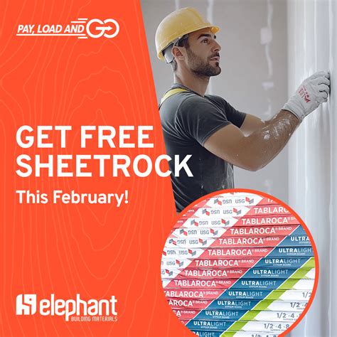 This Month Sheetrock Is On Us South Texas Construction Materials