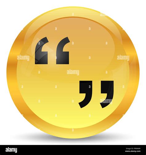 Quotation Marks Icon Internet Button On White Background Stock Photo Alamy