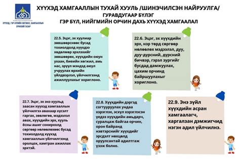 ХҮҮХЭД ХАМГААЛЛЫН ТУХАЙ ХУУЛЬ 9 САРЫН 1 НЭЭС ХЭРЭГЖИЖ ЭХЭЛНЭ