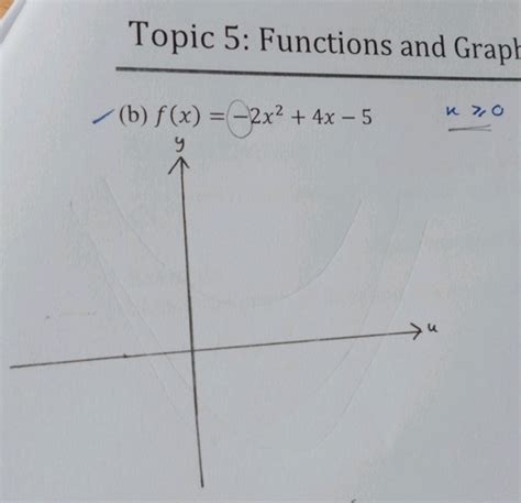 Topic 5 Functions and Graph b f x 2 x2 4 x 5 | StudyX