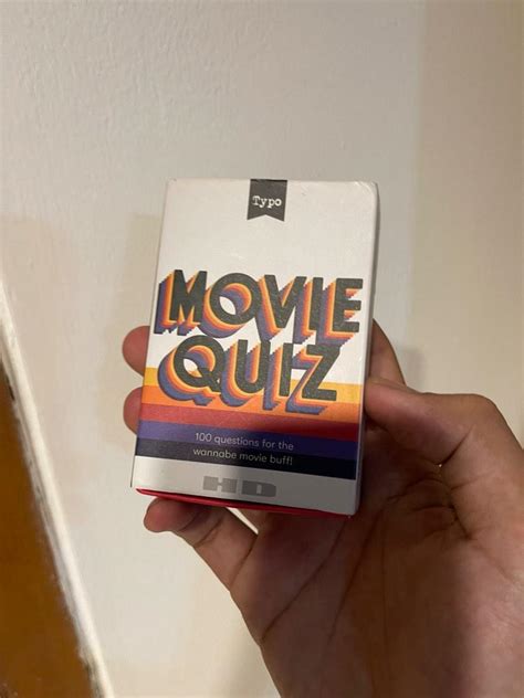 TYPO Movie Quiz Game Cards Toys Collectibles Mainan Di Carousell
