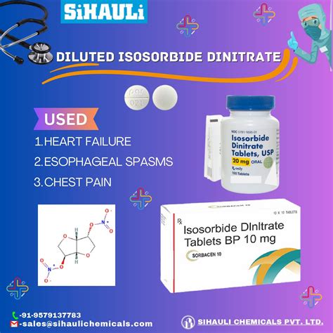Diluted Isosorbide Dinitrate Manufacturers In India Sihauli Chemicals Private Limited