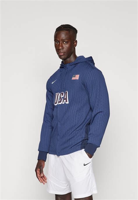 Nike Performance Usa Jacket National Team Wear Obsidiandark Blue