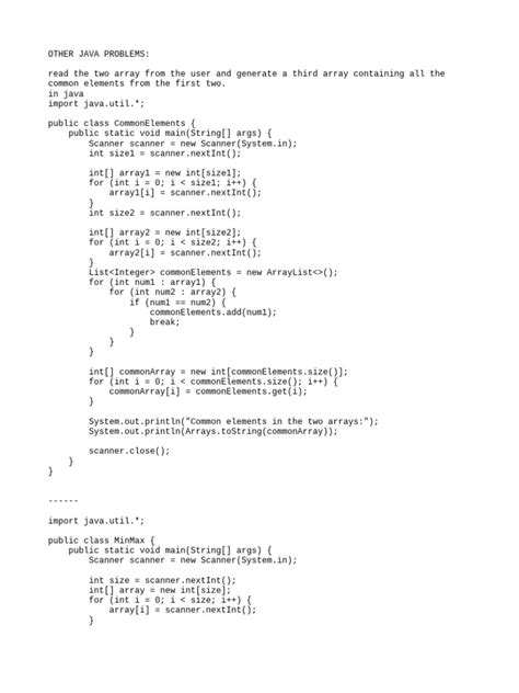 Other Java Problems Pdf Software Development Object Oriented