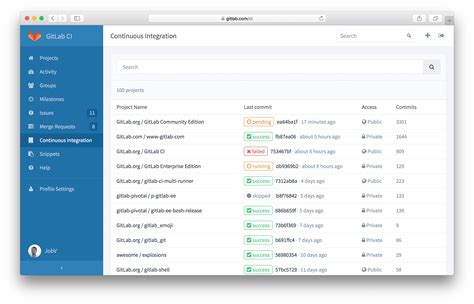 Gitlab 80 Released With New Looks And Integrated Ci Gitlab