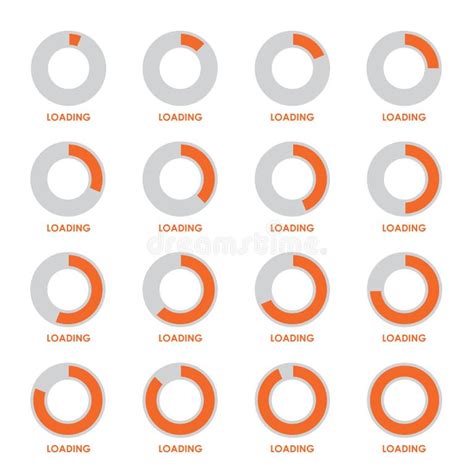 Round Loading Indicator Stock Illustrations 4992 Round Loading