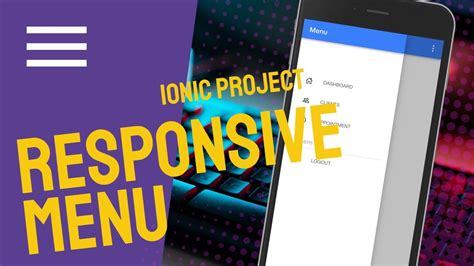 Responsive Menu Ionic Project Youtube