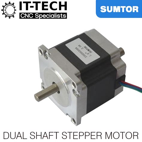 Nema 23 Dual Shaft Stepper Motor It Tech