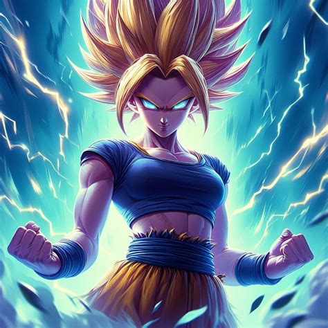 Female Goku Super Saiyan Anime Dragon Ball Super Female Super Saiyan Female Goku