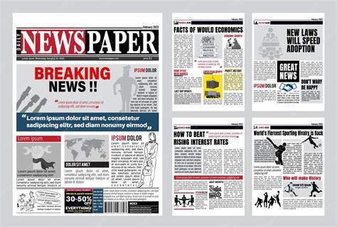 Newspaper Layout Front Page